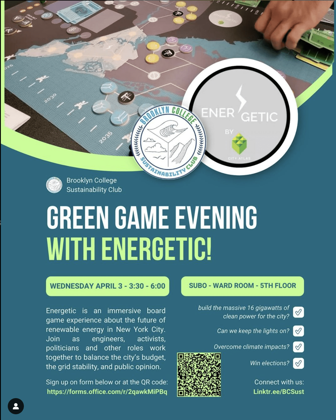 Energetic game night: Brooklyn College - City Atlas
